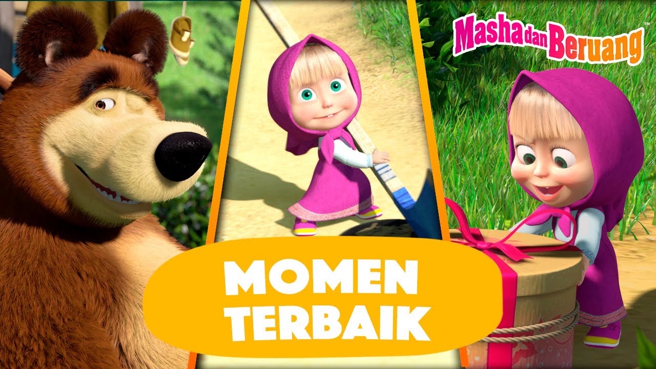 Masha dan Beruang 🛁🧖‍♀️ Top-15 Momen Singkat Terbaik 🍜🙄 Koleksi kartun ...