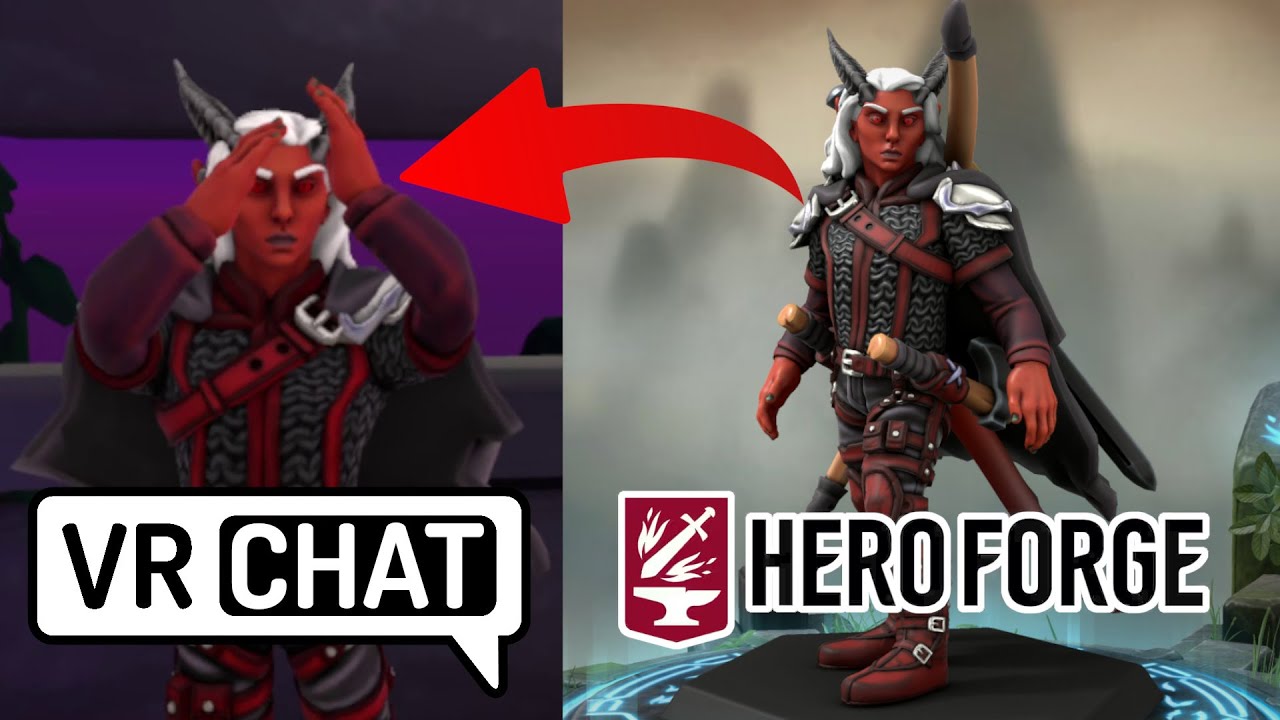 your HERO FORGE character in VRCHAT - YouTube