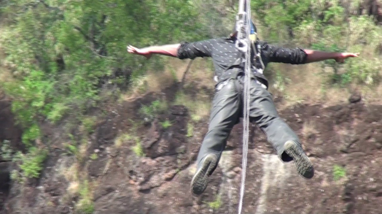 Kombe Kaponda April 2017 Bungee Jumping Zip Line & Gorge Swing 1 - YouTube