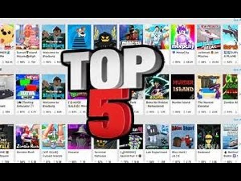 My Top 5 Best Roblox Games - YouTube