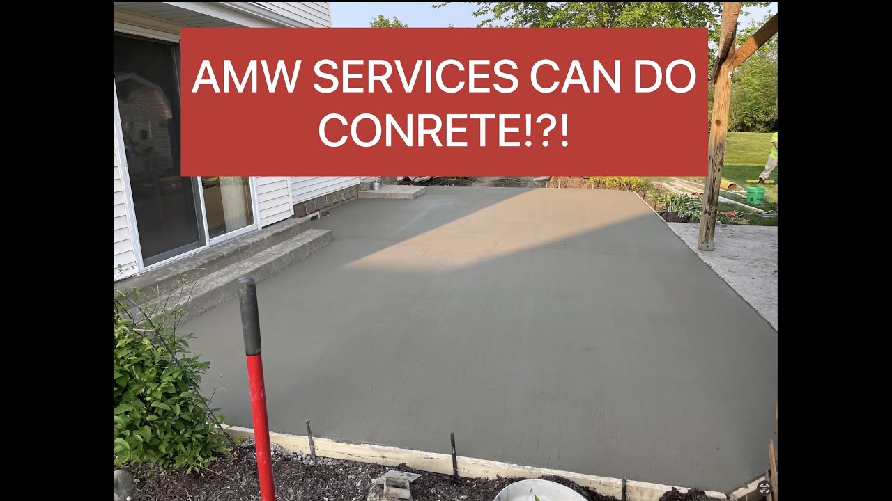 AMW SERVICES CAN DO CONCRETE!?!? - YouTube