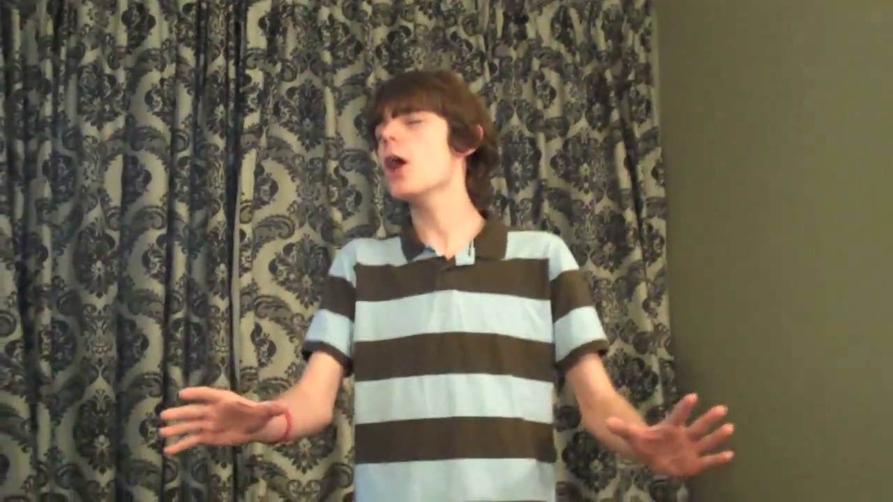 Nick Wainwright age 14 singing Who I'd be - YouTube
