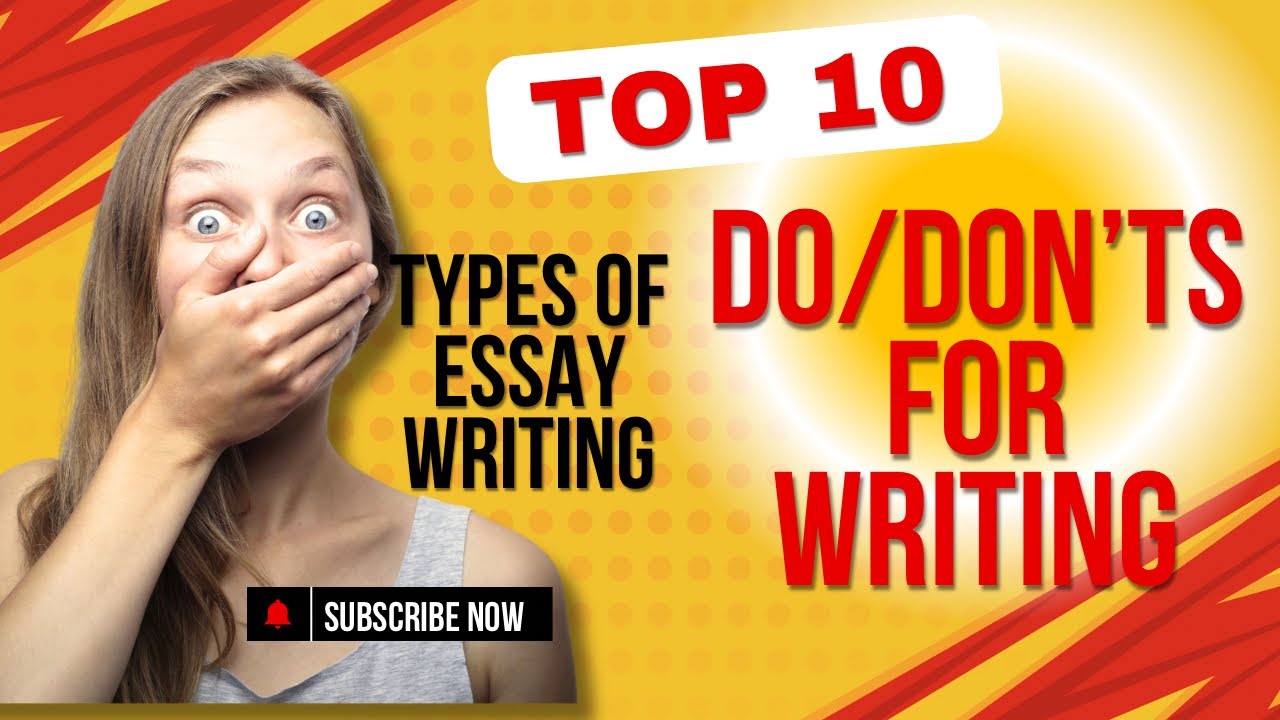 Ielts essay writing | Do and don’ts for ielts writing | Types of essay ...