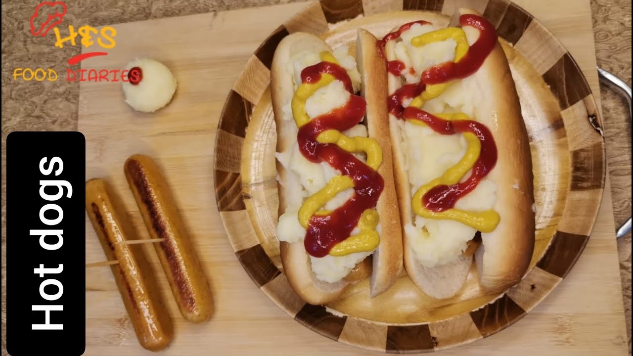 How to make hot dogs with mash potatoes /easy hot dog recipe - YouTube