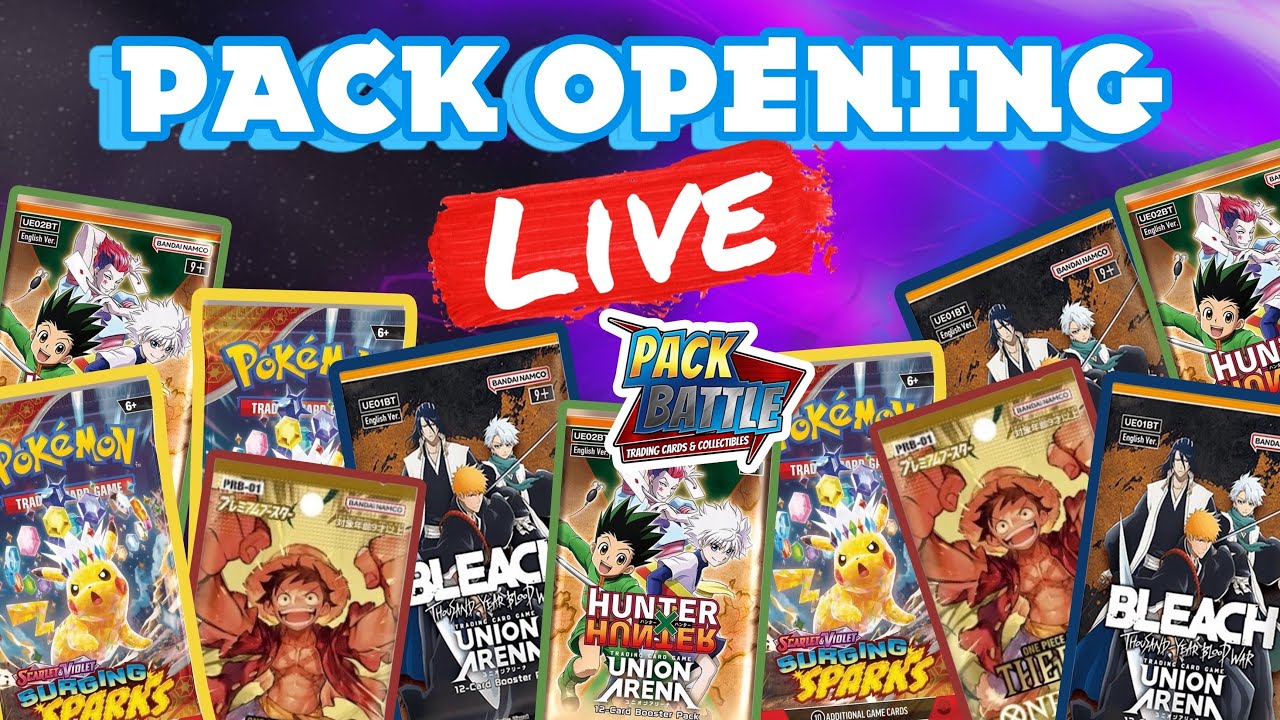 Surging Sparks, One Piece, Union Arena Pack Opening! Hit the Bounty and ...