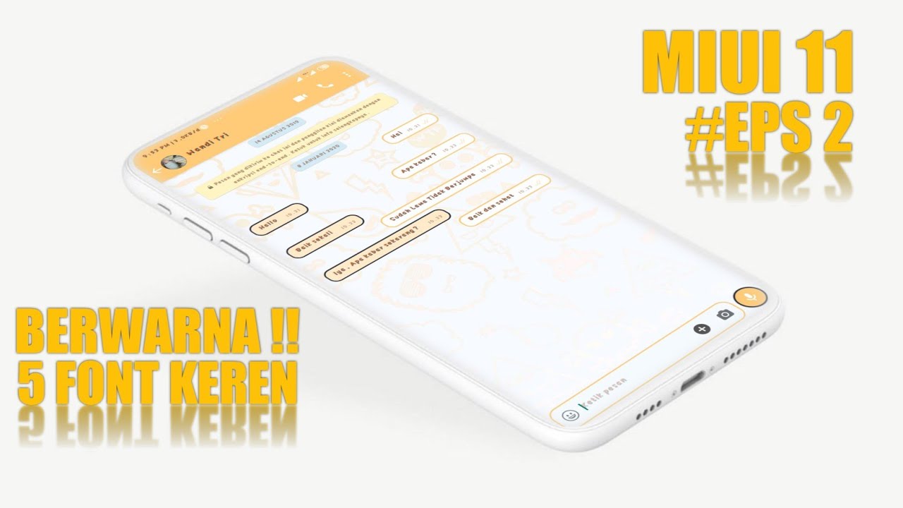 Berwarna !! 5 Font Keren Terbaru Xiaomi MIUI 11 | Eps 2 - YouTube