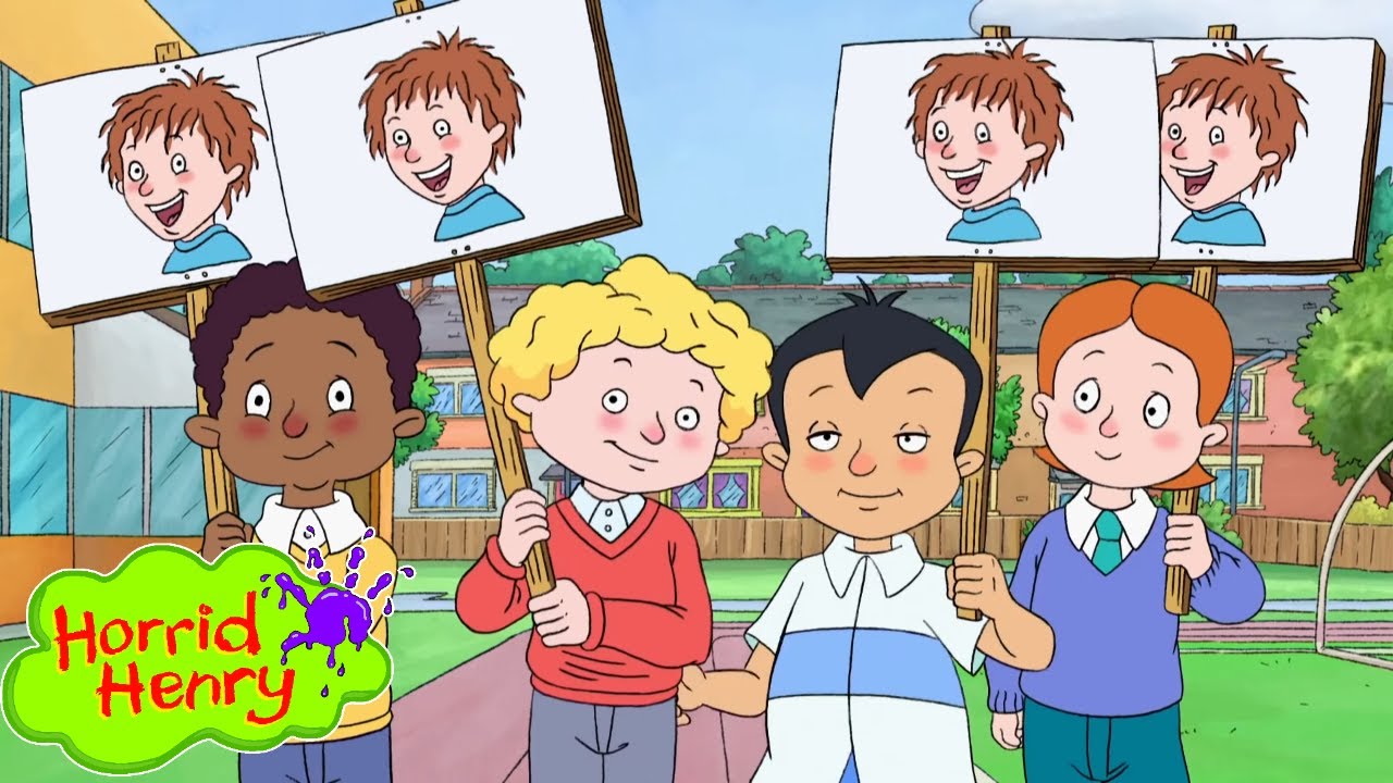 Henry Runs For Office | Horrid Henry | Cartoons for Children - YouTube