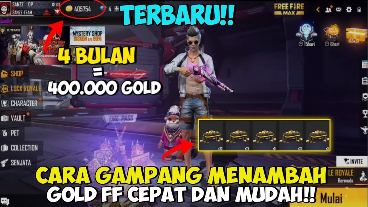 RAHASIA TERBARU!!! cara mendapatkan gold di ff dengan cepat 2021 ...