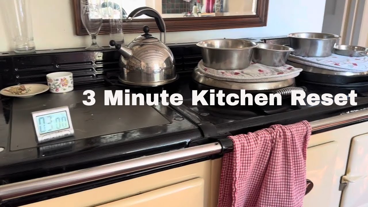 3 Minute Kitchen Reset #clening #cleaningmotivation #kitchenreset # ...