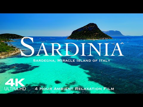 [4K] SARDINIA 🇮🇹 Sardegna Drone Aerial, The Miracle Island of Italy | 4 Hour Ambient Relaxation Film