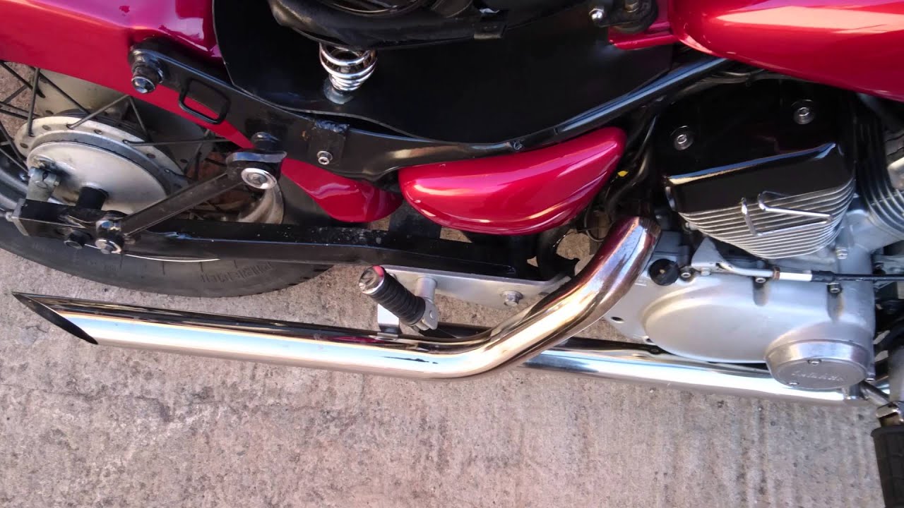 Close up sound test on slash cut 2 to 2 straight cut pipes - YouTube