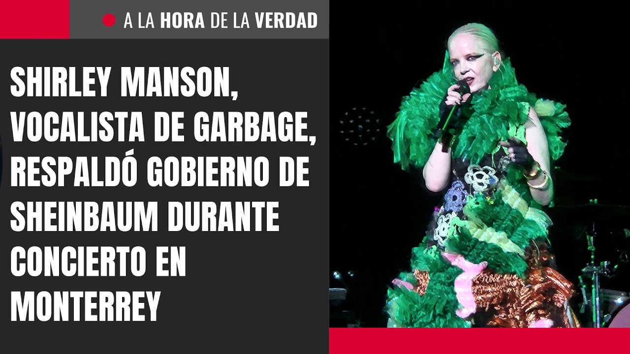 Shirley Manson, vocalista de Garbage, respaldó gobierno de Sheinbaum ...