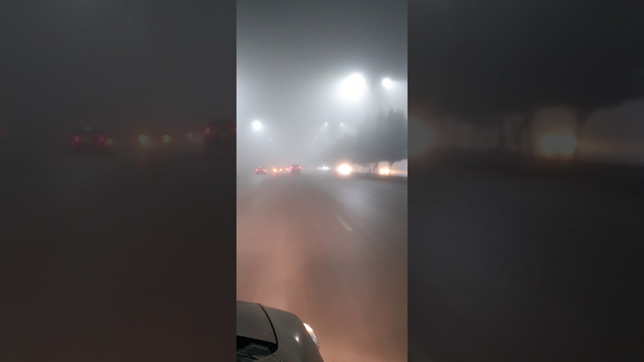 Extreme weather fog very low temperature - YouTube