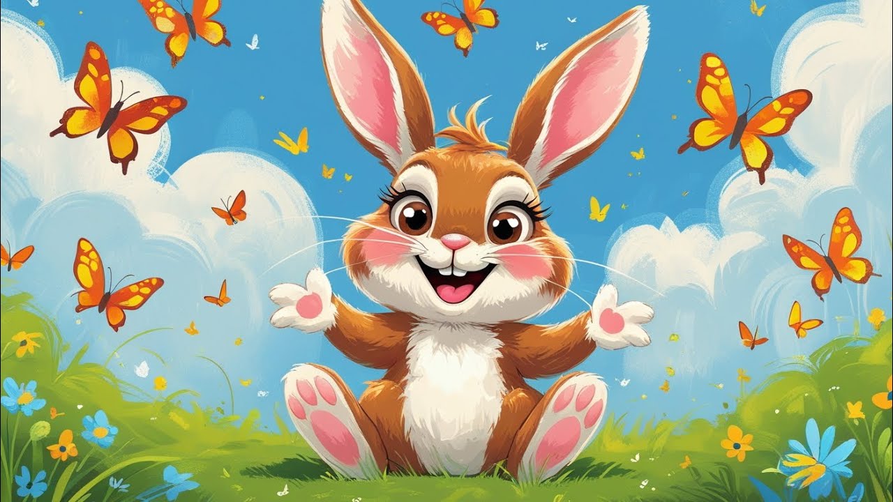 Funny Bunny Hop! | Baby Bunny Rhyming Song | Kids Short Video 2025 ...