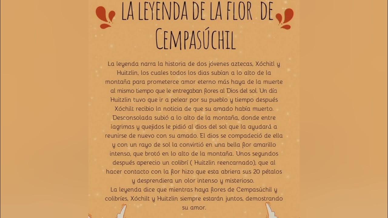 LA LEYENDA DE LA FLOR DE CEMPASUCHIL - YouTube