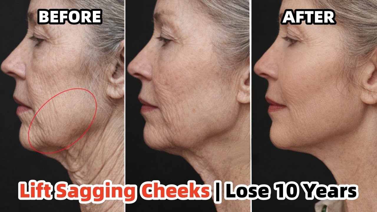 Lift Sagging Cheeks Naturally | Face Massage Routine & Refresh Your ...