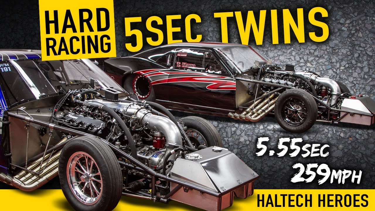 🏅 Hard Racing 5-sec, 3000hp Pro Mod Camaros | HALTECH HEROES - YouTube