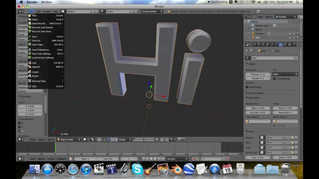 Blender 2 6 Shattering Text Objects Tutorial YouTube Blender 2 6 Shattering Text Objects Tutorial YouTube