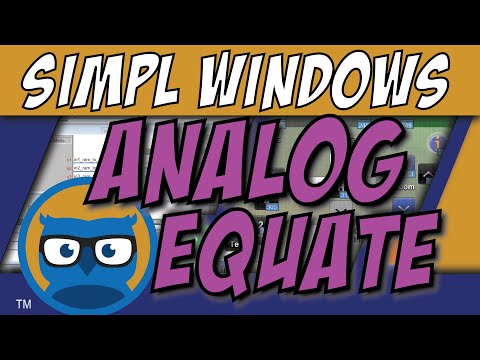 Crestron SIMPL Windows ANALOG EQUATE Symbol Tutorial