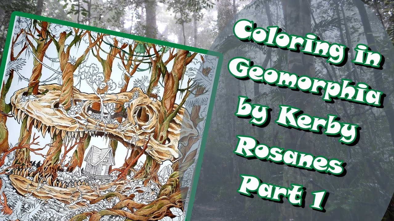 LIVESTREAM| Coloring in Geomorphia by Kerby Rosanes using Zig Clean ...