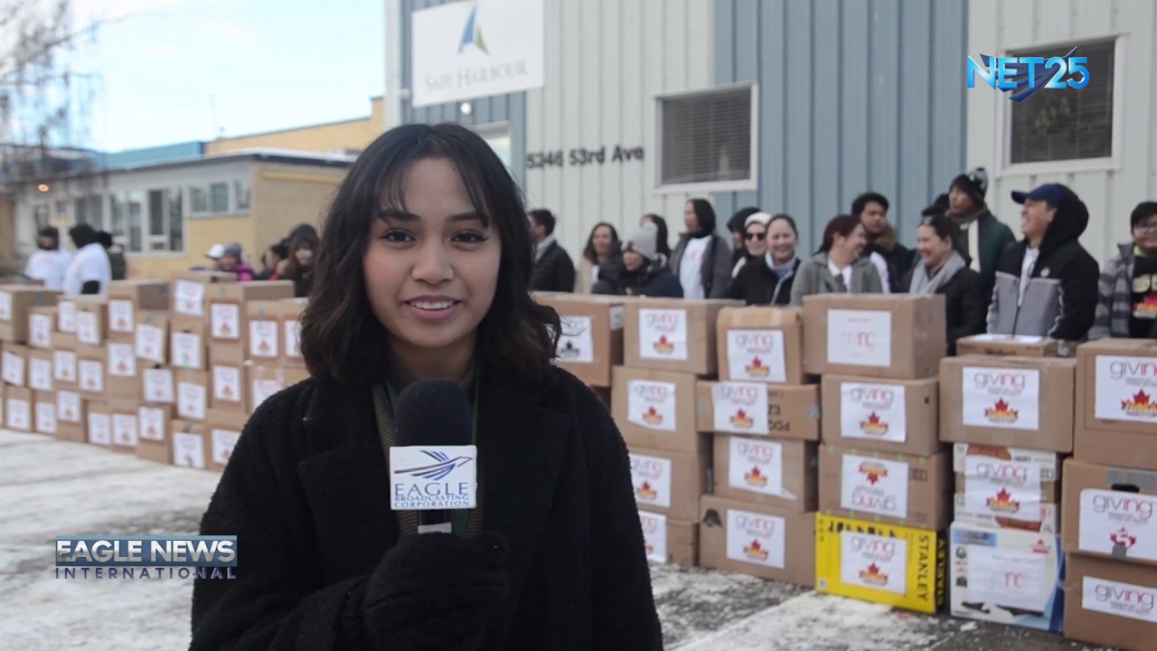 INC Donates to Safe Harbor Homeless Shelter in Red Deer, Canada - YouTube
