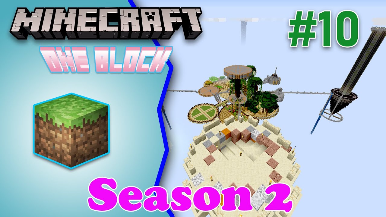 4 Gigantic Floating Pillars - Minecraft Skyblock ONE BLOCK - YouTube