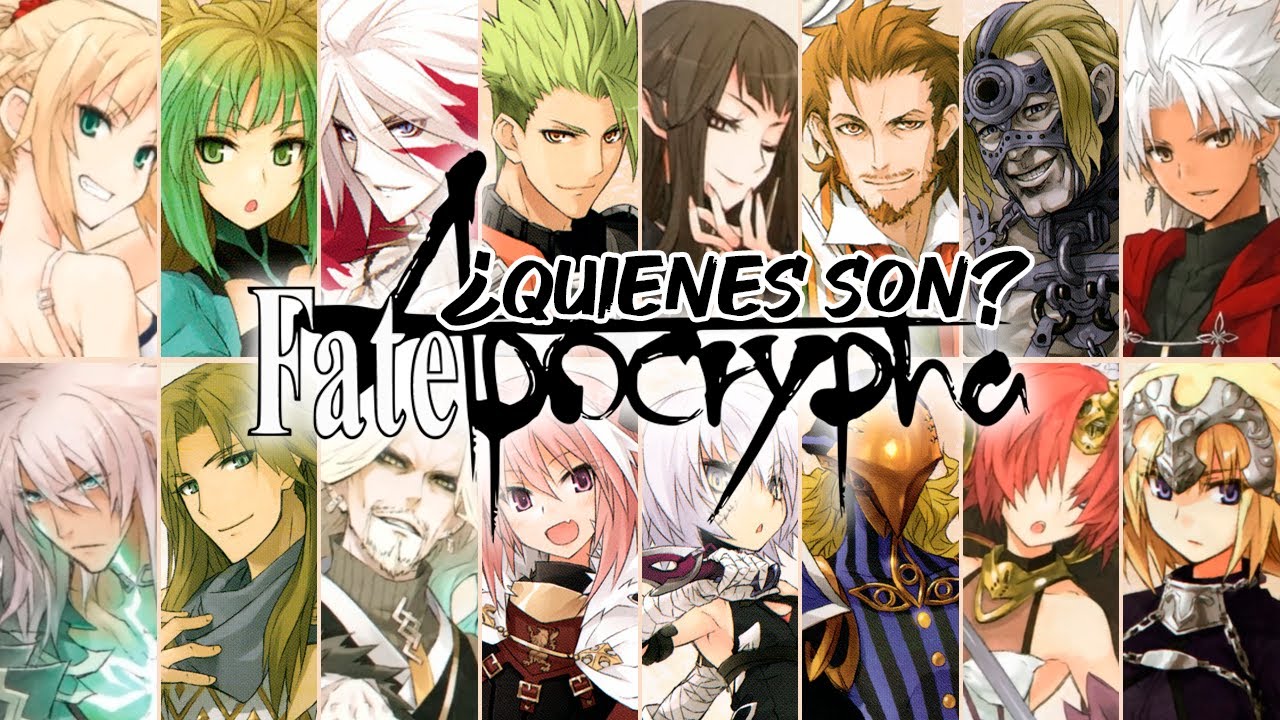 『FATE/APOCRYPHA』¿QUIENES SON TODOS LOS SERVANTS QUE APARECEN? - YouTube