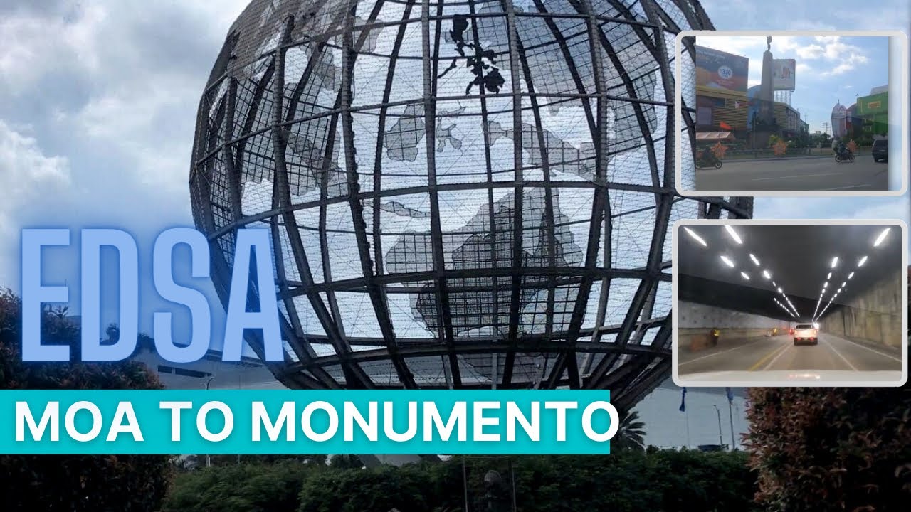 EDSA | MOA Globe Rotunda to Monumento | Drive Tour - YouTube