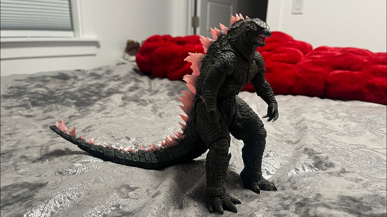 Sh monsterarts evolved Godzilla action figure review - YouTube