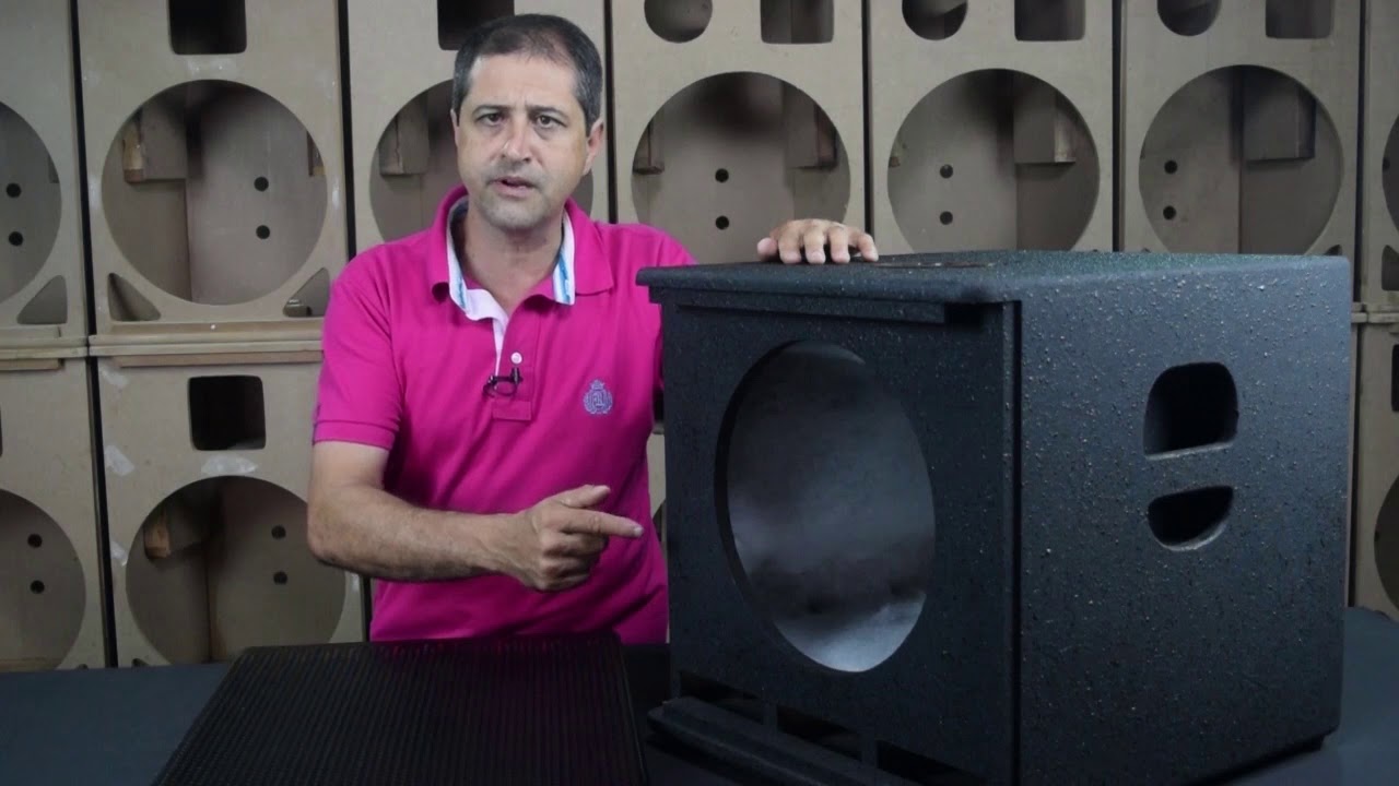 gabinete sub grave 12 polegadas - YouTube
