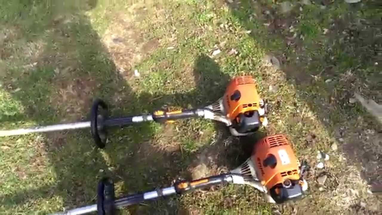 Stihl FS 90 R Cold Starts - YouTube