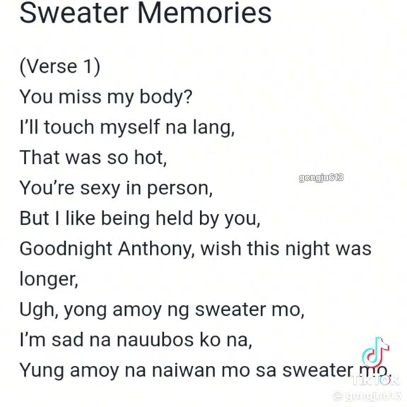 Maris Racal Issue Song inspirted "Sweater Memories"😂 - YouTube