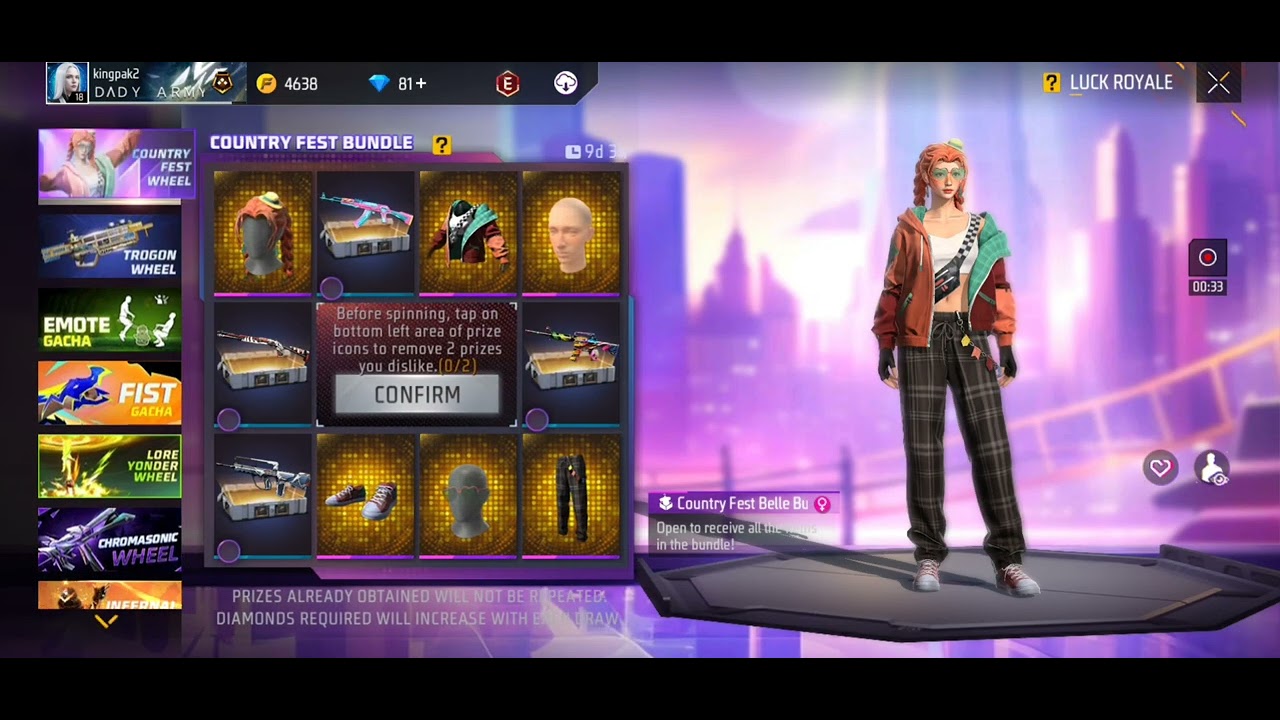 free fire first top up - YouTube