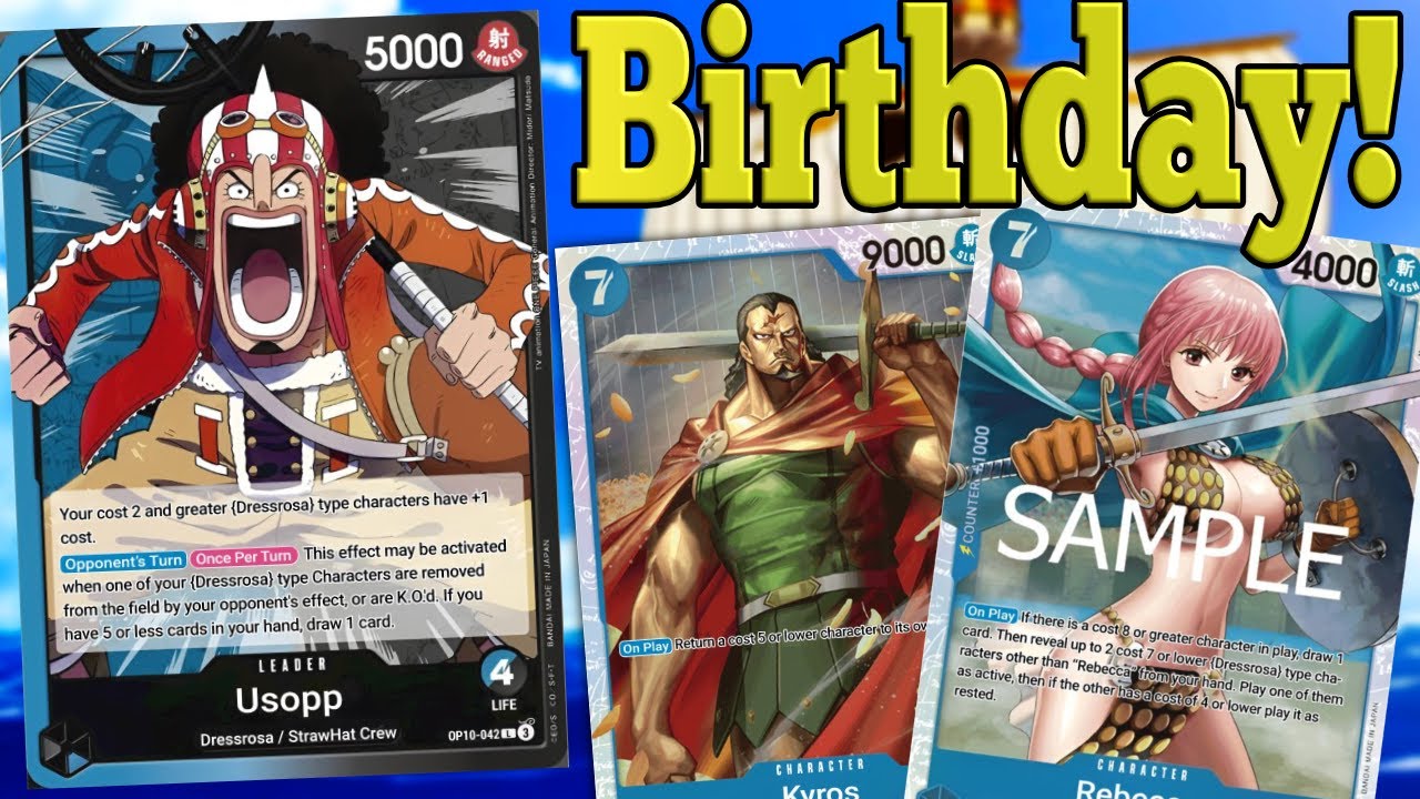 It's Usopp's Birthday! - OP10 Usopp Deck Profile - YouTube