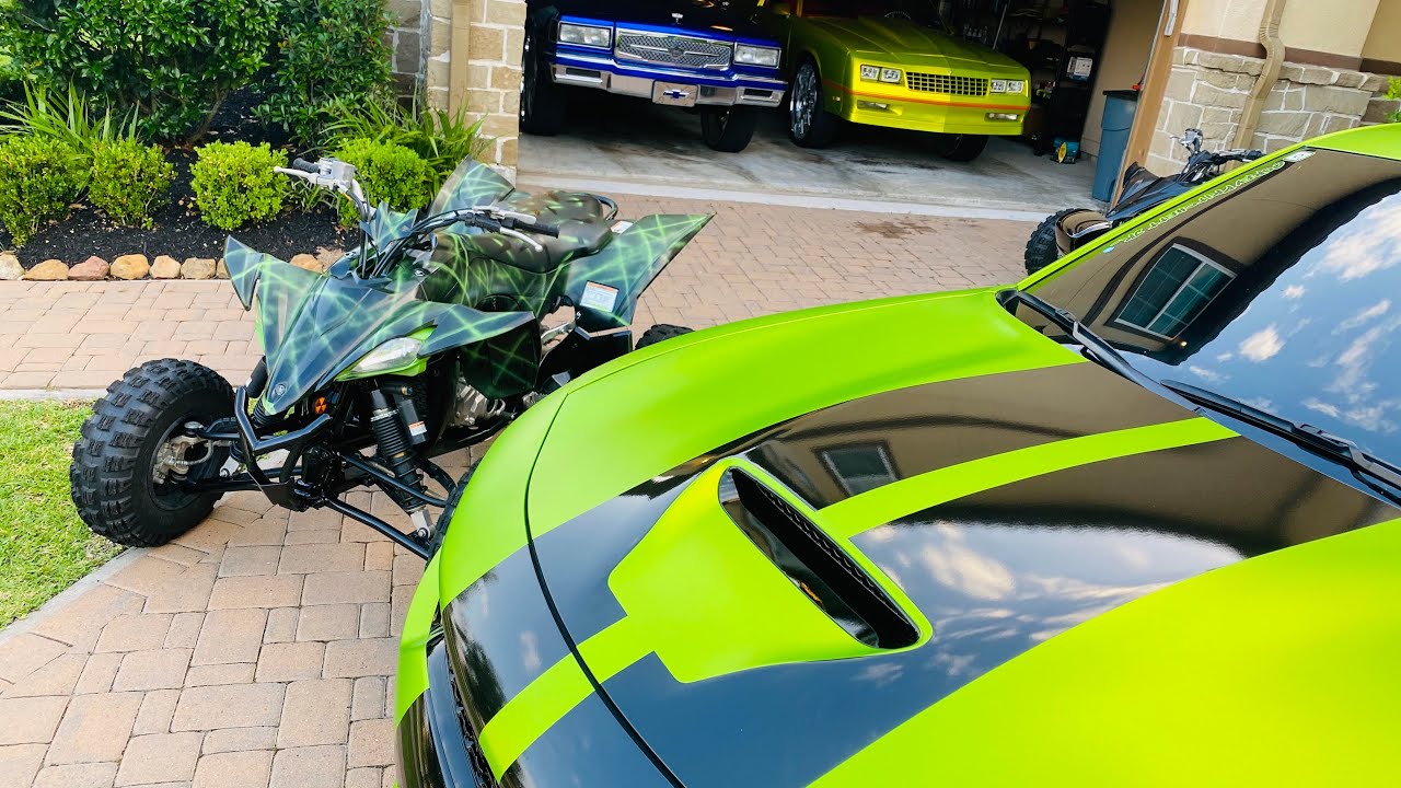 PAINTING MY FOUR WHEELER TO PAINT MY CAR... WEIRD - YouTube