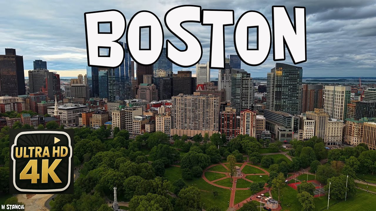 Boston Massachusetts 4K (DJI Mavic Air 3S Drone Footage) Stunning Shots ...