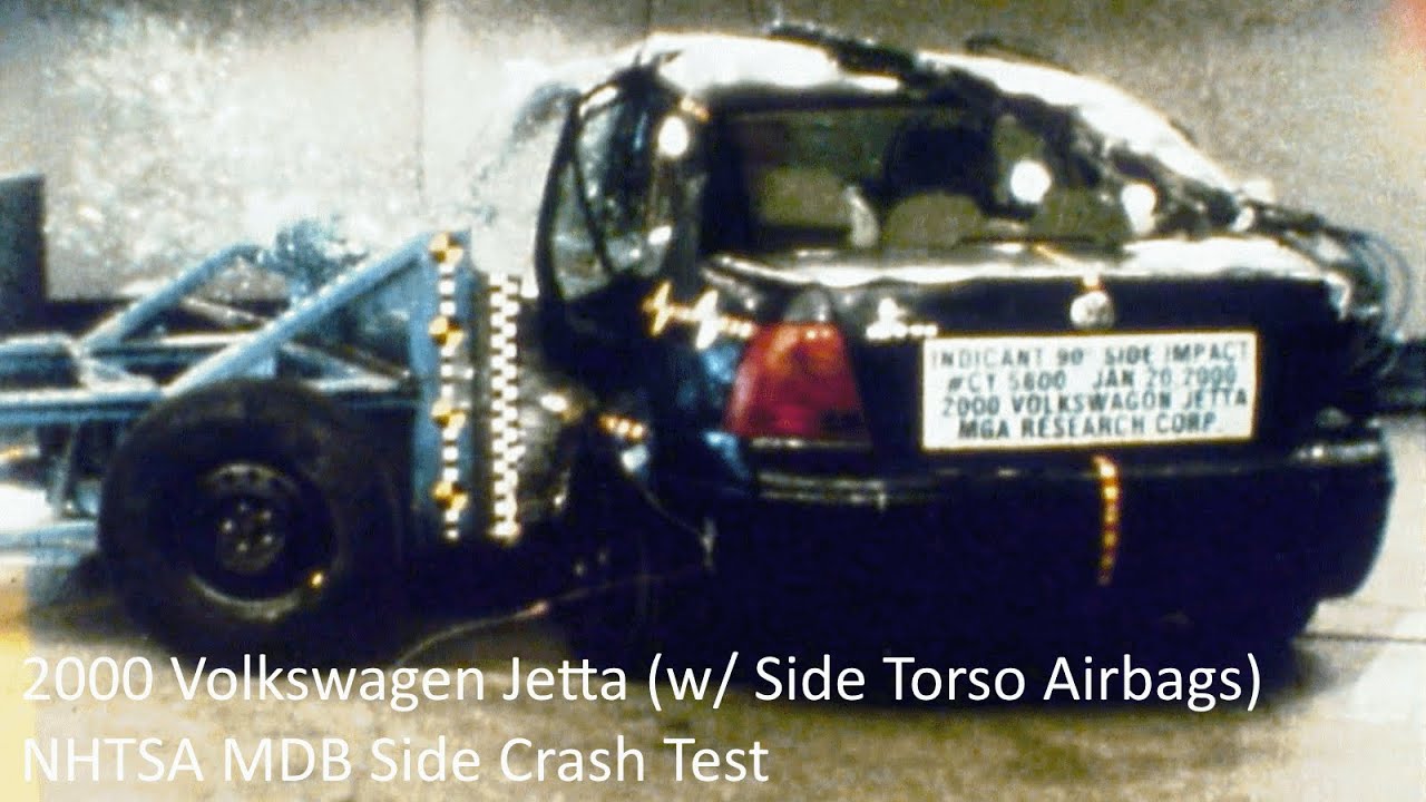 1999-2000 Volkswagen Jetta NHTSA MDB Side Crash Test (Torso Side ...