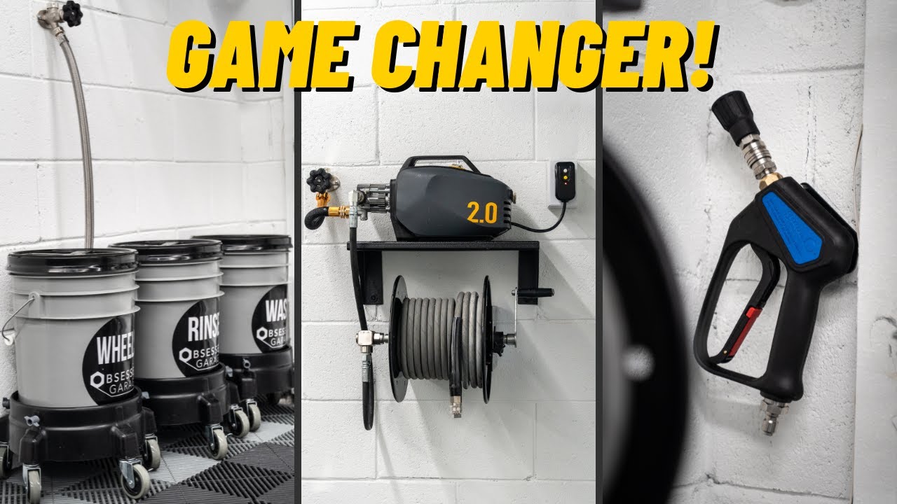 DIY Wall-Mounted Pressure Washer - Game Changer for the Garage! - YouTube
