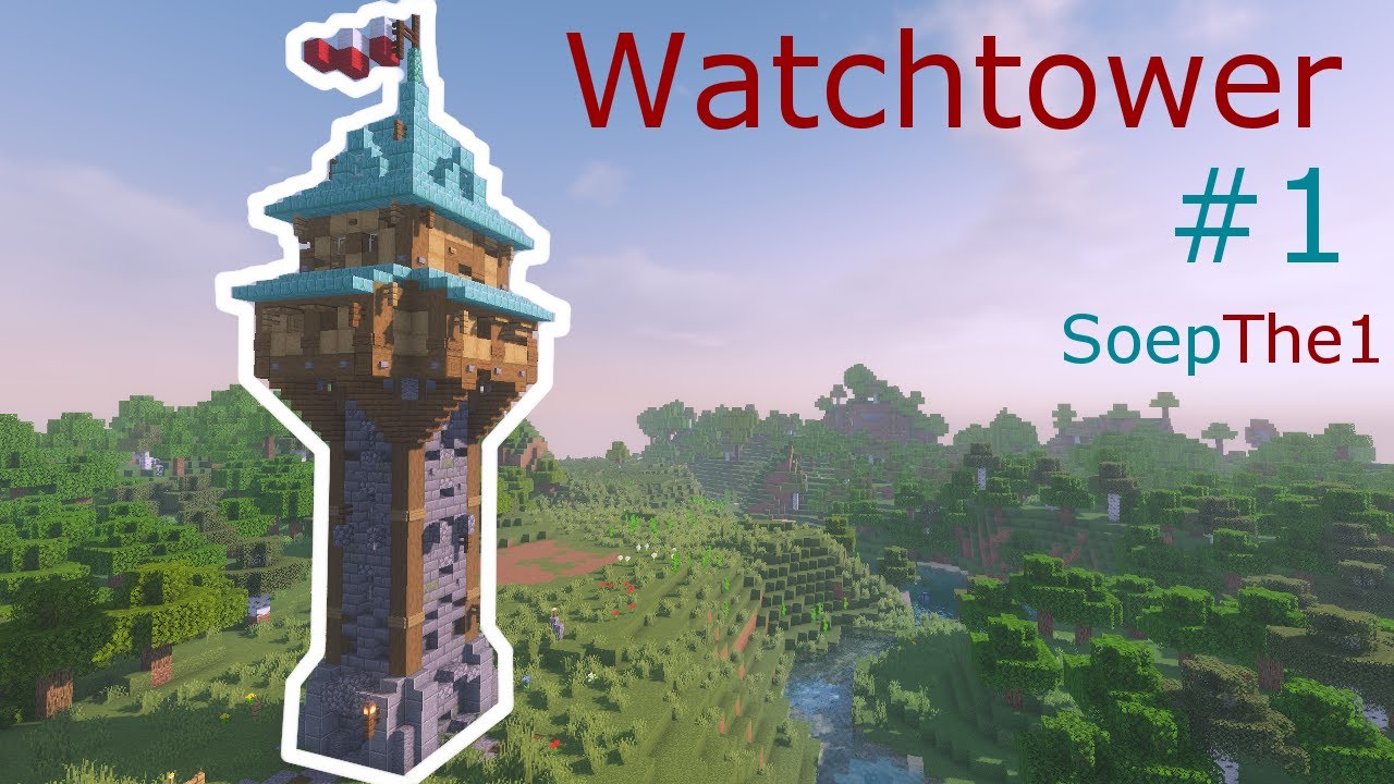 Minecraft - How To Build: A Medieval Watchtower - YouTube