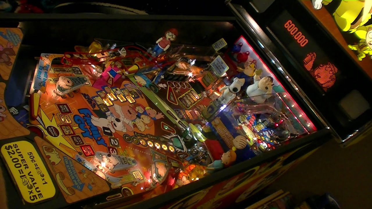 Family Guy Pinball gameplay - Vomit, Farts, and & Multiball! - YouTube