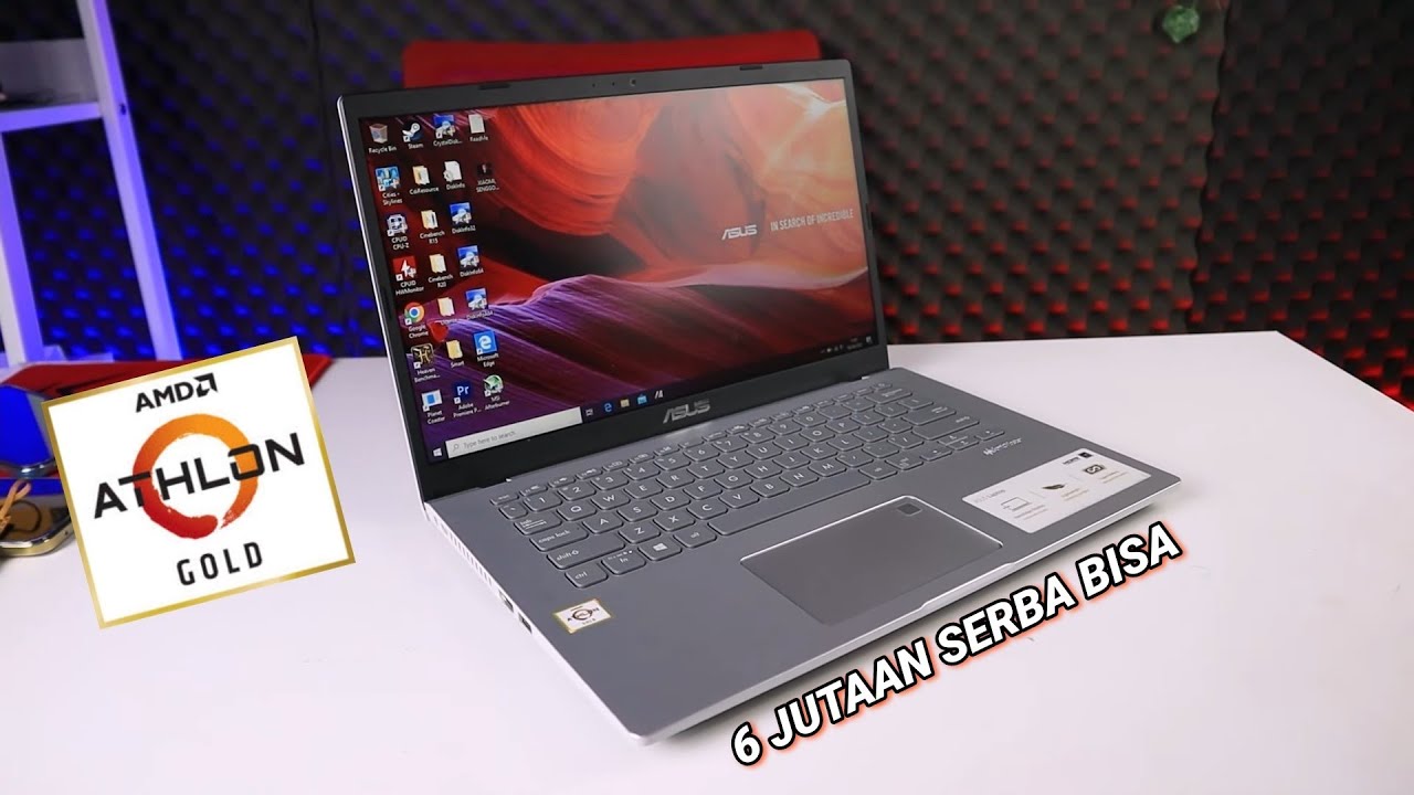 LAPTOP 6 JUTAAN SERBA BISA - REVIEW ASUS VIVOBOOK M409D AMD ATHLON GOLD ...