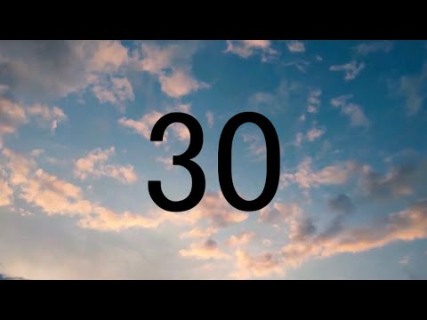30 Thirty Second Countdown Timer - Calm Sky - YouTube