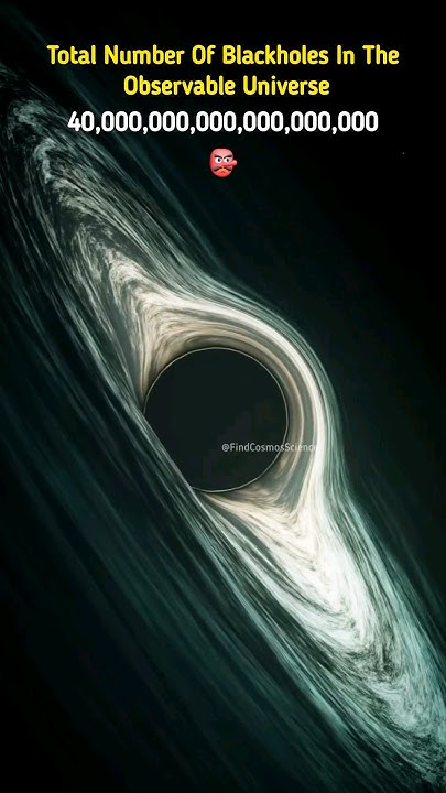 Total Number Of Blackholes In Milkyway Galaxy Vs Observable Universe
