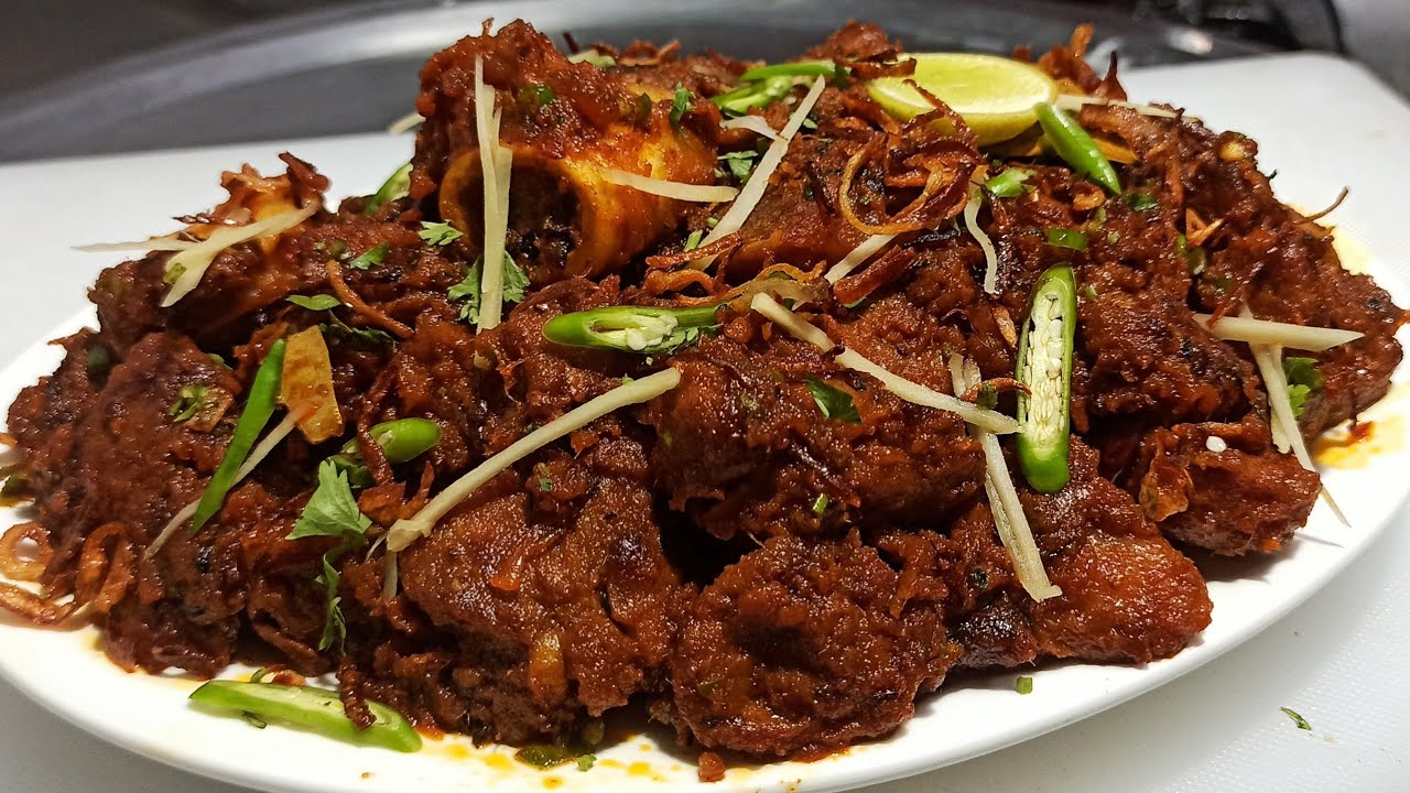 Mutton Fry Bhuna Masala | Dry Mutton Bhuna Masala | Bhuna Ghost | Chef ...