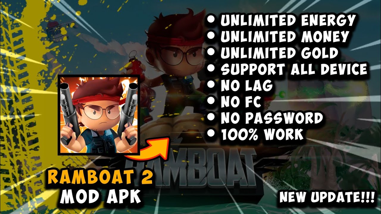 RAMBOAT 2 MOD APK [ NO PW ] || NEW UPDATE!!! - YouTube