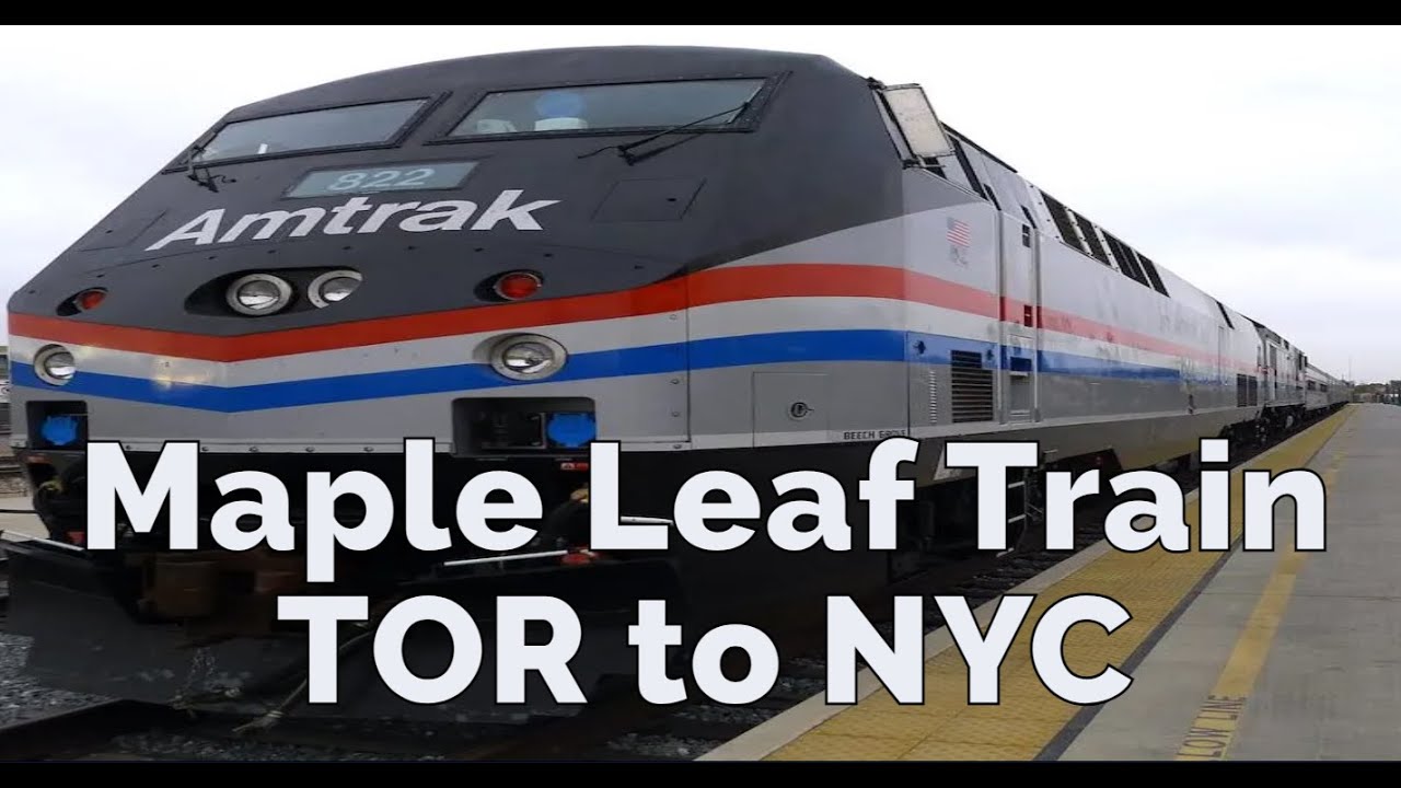Niagara Falls Canada to New York USA by Train (Maple Leaf Train) - YouTube