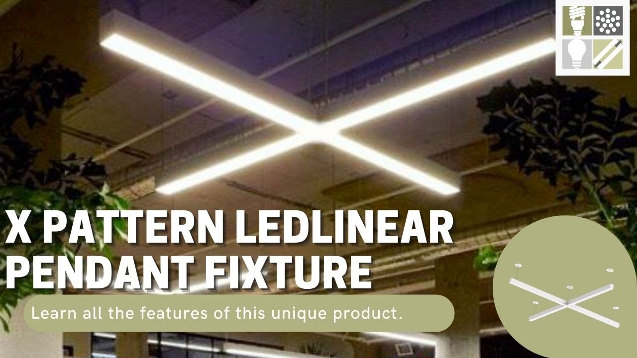 Square and X-Shaped LED Suspended Architectural Fixtures [Product ...