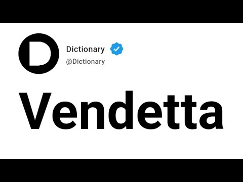 Vendetta Meaning In English - YouTube