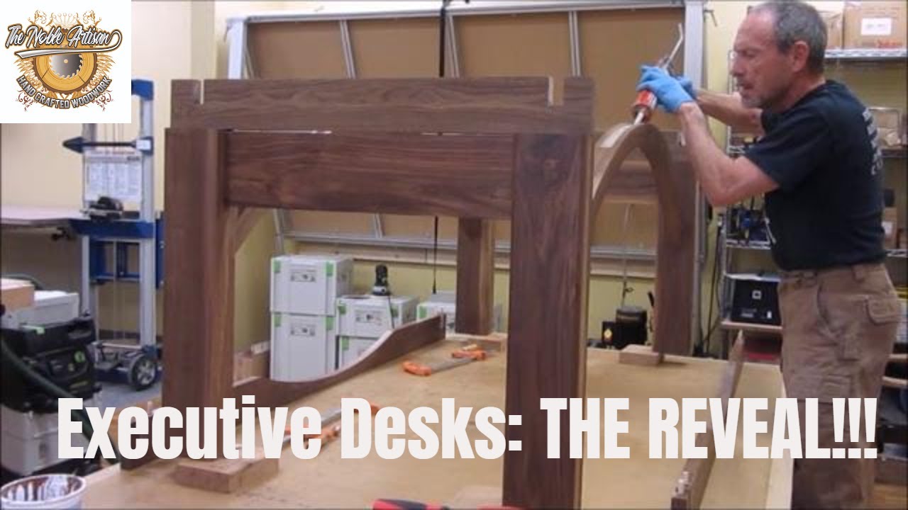 Executive Desks Part 2: The Reveal! Handcrafted Woodwork. How To Make ...