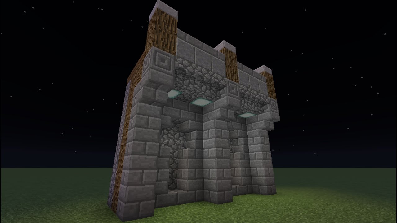 TUTORIAL COMO HACER UNA MURALLA MEDIEVAL PARA SURVIVAL | MINECRAFT:1.7 ...